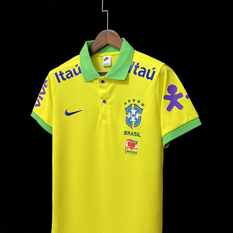 2022/2023 BRAZIL YELLOW POLO STADIUM VERSION (Copy) – Grade A Soccer Shop