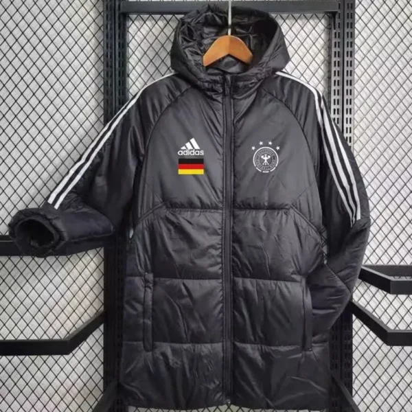 Germany Black and White Puffer Jacket – Grade A Soccer Shop